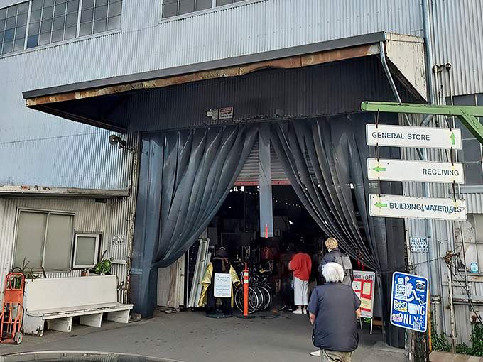 The unassuming industrial exterior of Urban Ore belies the wonderland of treasures within. Berkeley's ultimate recycling adventure begins here.