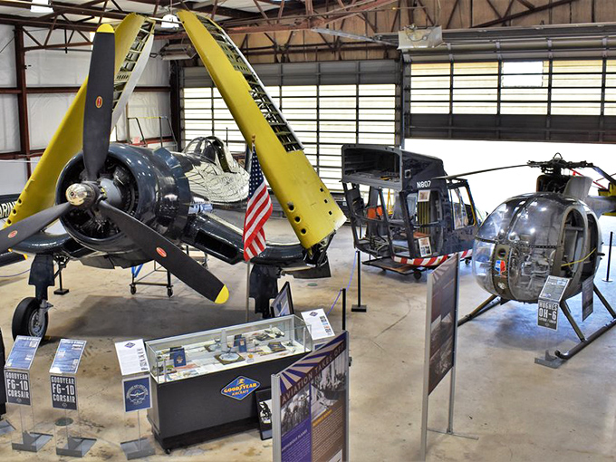 The unassuming exterior of Connecticut Air & Space Center looks more like your uncle's oversized garage than a treasure trove of aviation history. Don't judge this book by its cover!