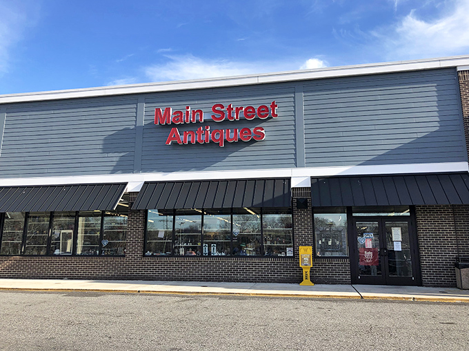 The blue exterior with that bold red signage doesn't begin to hint at the historical avalanche waiting inside. Like a TARDIS of treasures, it's bigger on the inside.