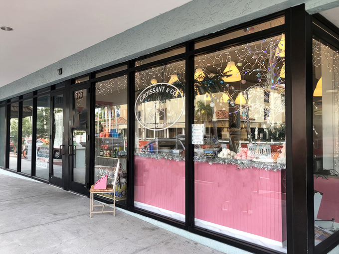 The charming storefront of Croissant & Co beckons with its cheerful outdoor seating&mdash;a perfect spot to people-watch while contemplating the meaning of butter.