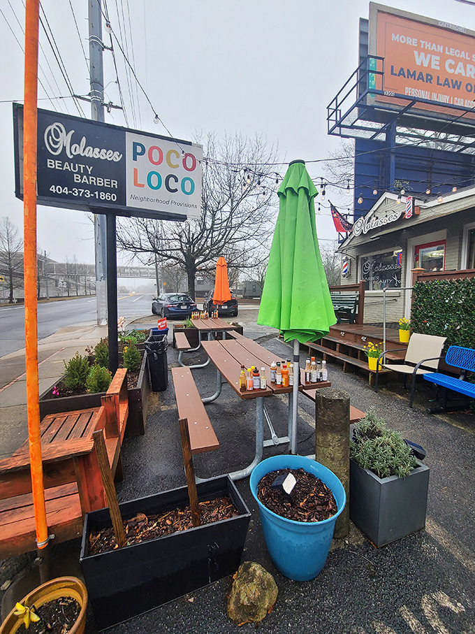 The unassuming brick exterior of Poco Loco belies the culinary treasures within. Colorful papel picado banners add a festive touch to this Kirkwood gem.