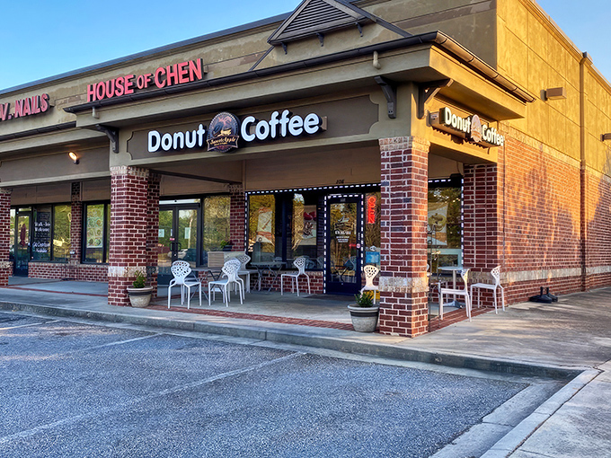 Sweet Apple's humble storefront hides in plain sight, proving once again that the best donuts never need neon signs or flashy gimmicks to draw a crowd.
