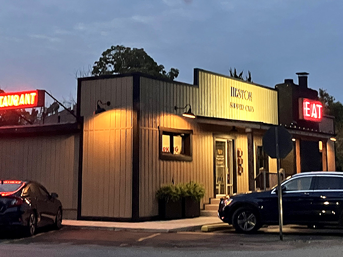 That iconic red "EAT" sign isn't just an invitation &ndash; it's a command from the food gods that locals have happily obeyed for generations at this brick-clad treasure.