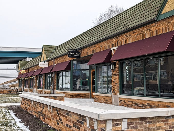 Like a well-dressed character from a Nancy Meyers film, Leviathan Bakehouse's exterior combines brick warmth with metropolitan sophistication, inviting you to walk through its doors.