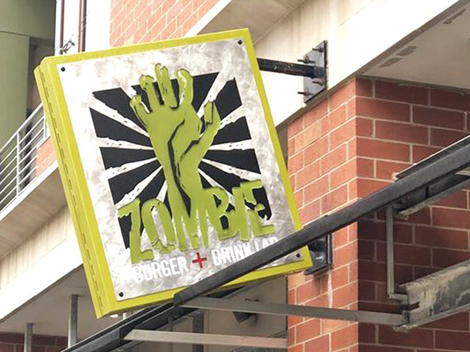 The unassuming exterior of Zombie Burger belies the apocalyptic culinary adventure within. Des Moines' East Village never looked so deliciously dangerous.