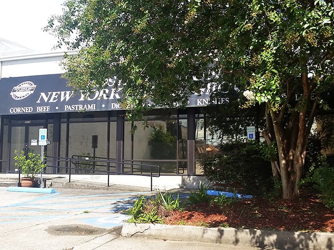 The black awning beckons like a New York mirage in suburban Metairie. This cultural crossroads promises authentic deli treasures with a Louisiana twist.