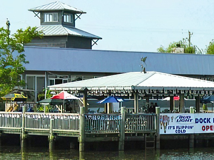 Waterfront dining at its finest! Brew River's expansive deck offers the perfect perch for sipping cold drinks while watching boats drift by on the Wicomico River.
