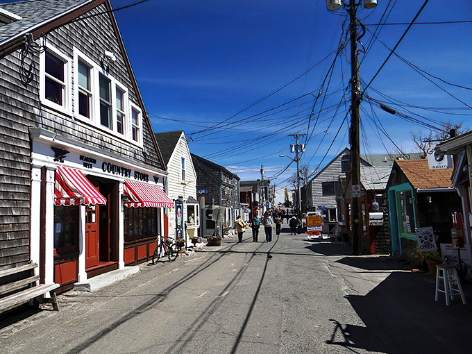 Main Street charm isn't manufactured here – Rockport's colorful buildings and small-town bustle are the real New England deal.