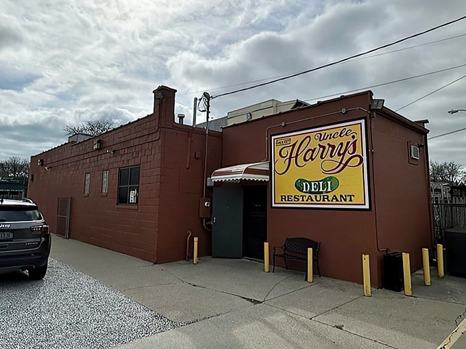 The bright yellow sign beckons like a lighthouse for the hungry, promising deli salvation on Harper Avenue in St. Clair Shores.