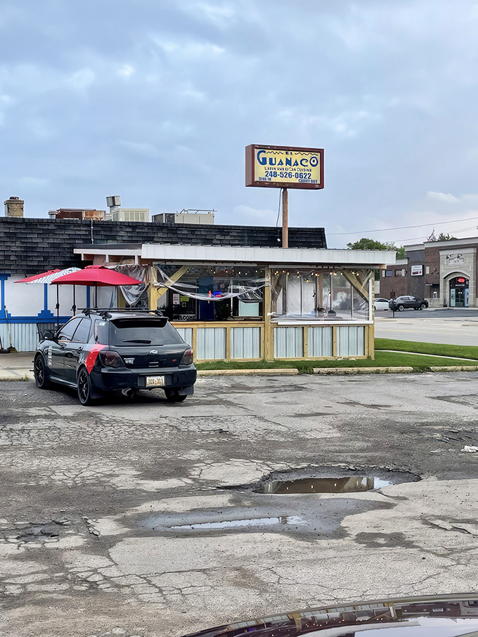 The unassuming exterior of El Guanaco might not stop traffic, but trust me&mdash;what happens inside this blue-trimmed building will stop your taste buds in their tracks. 