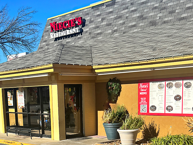Niecie's modest exterior belies the culinary treasures within. Like finding a diamond in your breakfast cereal, this unassuming building houses flavor explosions waiting to happen.