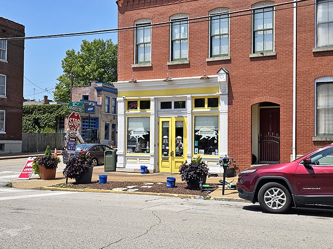 The bright yellow trim and iconic pig logo beckon hungry visitors to this unassuming corner of Soulard. BBQ paradise doesn't need fancy digs.