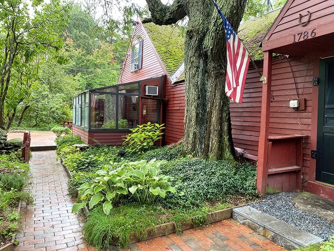 This storybook cottage isn't just charming&mdash;it's the actual inspiration for "Little Red Riding Hood" illustrations. Grandma's house never looked so inviting!