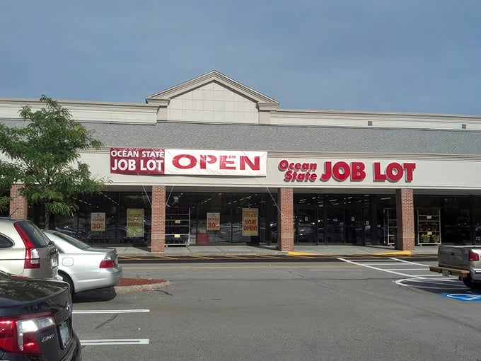 The retail equivalent of a treasure map where X marks the bargain &ndash; Ocean State Job Lot's welcoming storefront promises adventures in discount discovery.