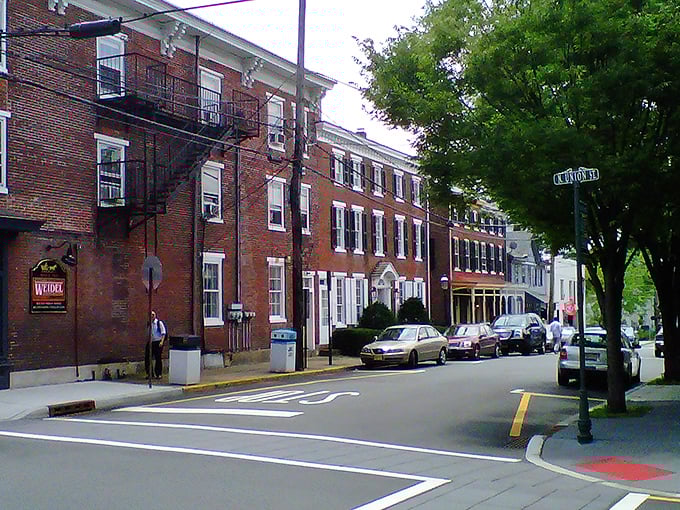 Brick-fronted buildings line Lambertville's historic streets, where every fa&ccedil;ade tells a story and window shopping becomes an adventure in time travel. 