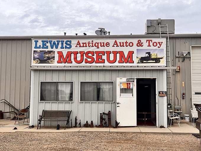 The unassuming exterior of automotive heaven. Like finding a Michelin-starred restaurant in a gas station, this metal building houses treasures beyond imagination.