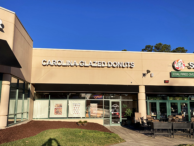 Home of the famed cake donuts, Carolina Glazed Donuts' unassuming strip mall location in Durham proves that great food doesn't need fancy digs.
