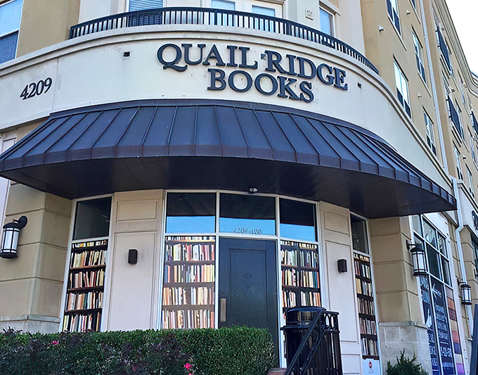 The distinctive burgundy awnings of Quail Ridge Books beckon bibliophiles to this literary sanctuary nestled in Raleigh's North Hills district.