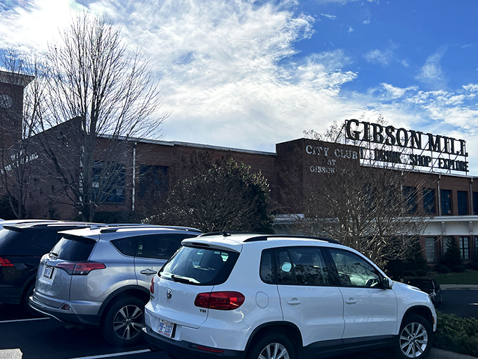 The Depot's imposing brick exterior promises adventure within—like stumbling upon a secret warehouse where time stands still and treasures multiply.