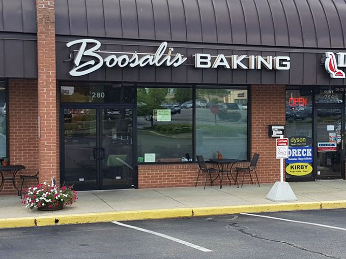 The unassuming storefront that houses Ohio's butter kingdom. Like finding Shakespeare performing in a strip mall &ndash; modest exterior, magnificent interior.