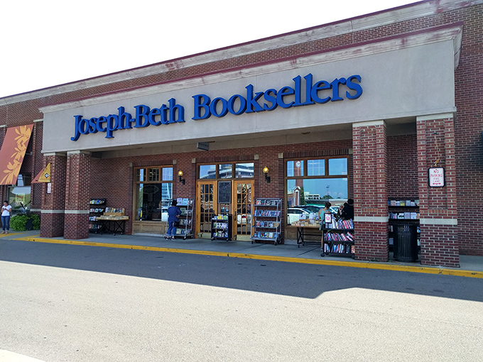 The literary mothership has landed in Cincinnati! Joseph-Beth's welcoming brick facade promises adventures waiting just beyond those wooden doors.