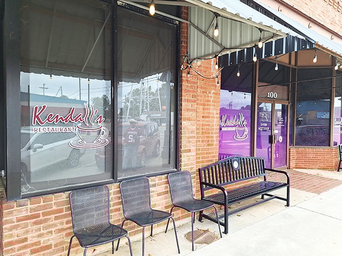 A humble brick storefront in Noble that doesn't brag about the culinary treasures waiting inside. Small-town charm with big-time flavor credentials.