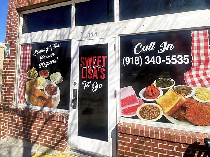 The unassuming storefront promises culinary treasures within. Those window displays aren't just decoration—they're a preview of the soul-satisfying feast awaiting inside.