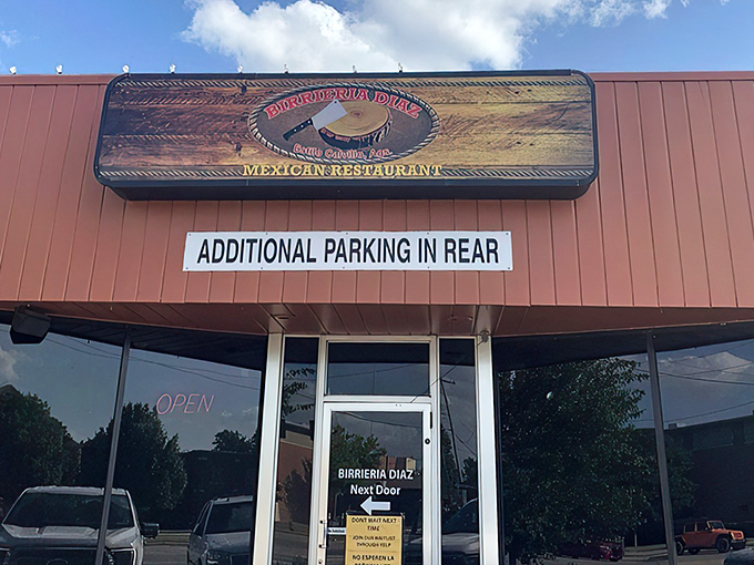 The unassuming exterior of Birrieria Diaz might fool you, but locals know better&mdash;culinary treasures often hide behind modest storefronts.