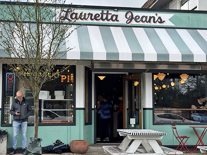 The mint-green facade with classic striped awning beckons pie lovers like a siren song. Portland's Division Street never smelled so good.