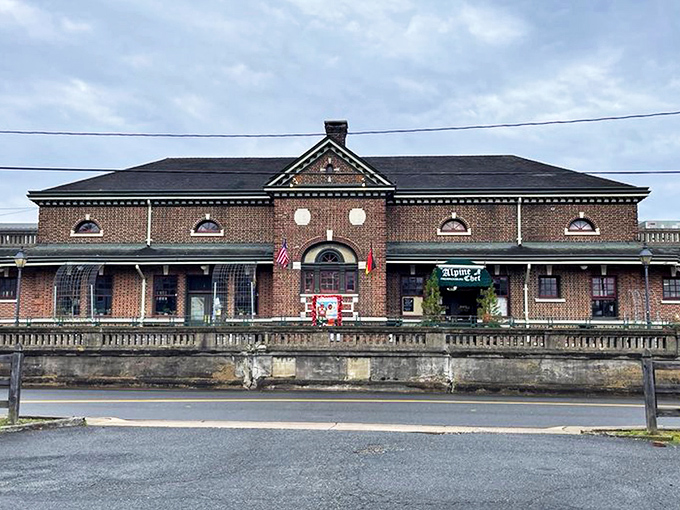 The Alpine Chef's charming brick exterior feels like stumbling upon a secret portal to Bavaria in downtown Fredericksburg.