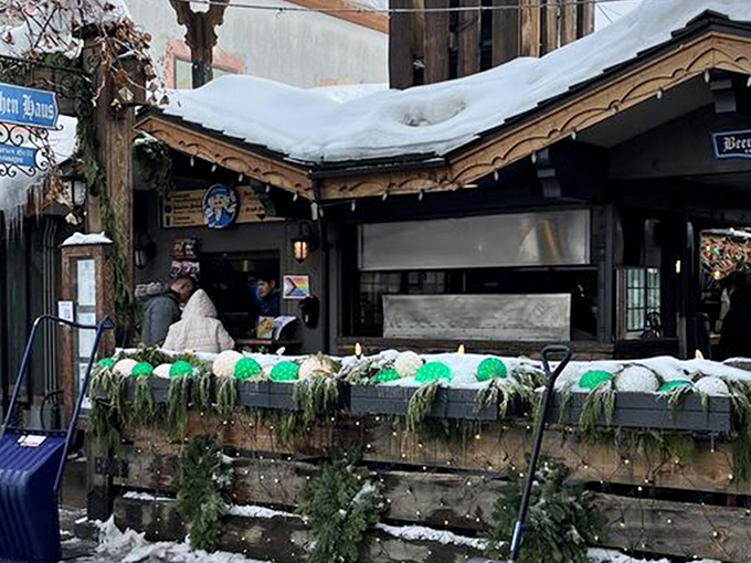 The Bavarian-style exterior of M&uuml;nchen Haus welcomes visitors with its charming wooden details and inviting fire pits&mdash;Germany's soul transplanted to Washington's mountains. 