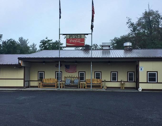 Mom's Place announces itself with no-nonsense charm &ndash; colorful signs promising pepperoni rolls, beef BBQ, and other delights that make your stomach growl in anticipation. 