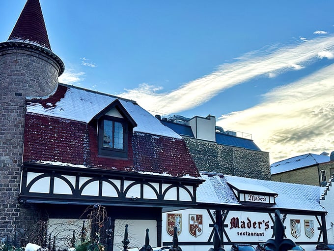 Mader's Tudor-style fa&ccedil;ade isn't just architectural eye candy&mdash;it's your first clue you're about to experience authentic German hospitality in downtown Milwaukee.