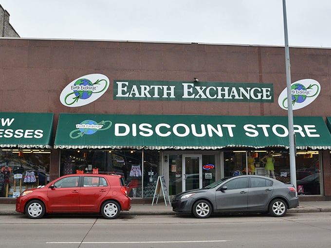 The unassuming exterior of Earth Exchange belies the wonderland within, like a poker player with the royal flush of thrift stores.