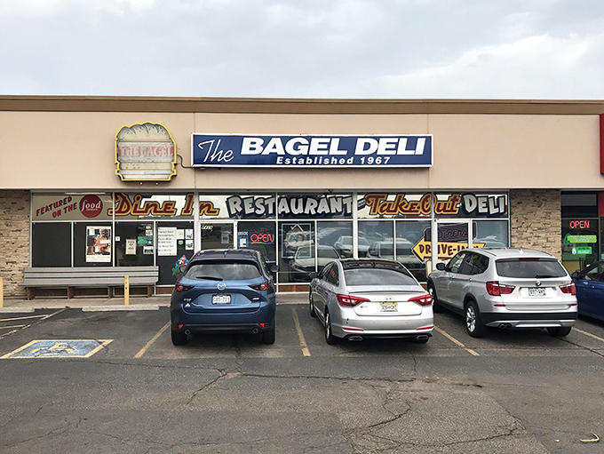 A culinary time capsule hiding in plain sight. The Bagel Deli's unassuming strip mall exterior belies the treasure trove of flavor waiting inside since 1967.