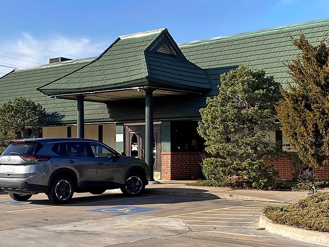 The unassuming green-roofed exterior of Golden Palace might not stop traffic, but locals know this modest facade hides a treasure trove of deliciousness inside.