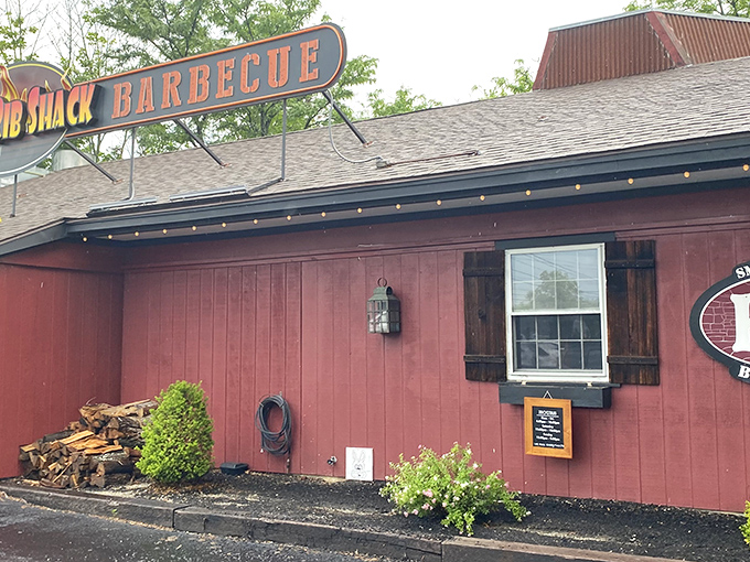 The red barn exterior of KC's isn't trying to impress you&mdash;until you step inside and the BBQ aroma makes your knees weak.