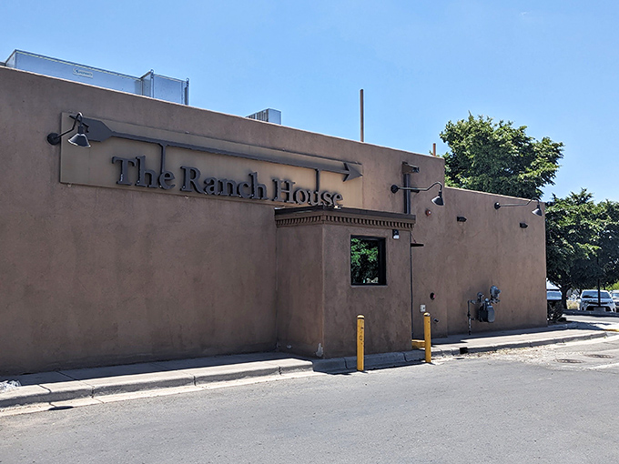 Adobe walls and southwestern charm welcome you to The Ranch House, where Santa Fe's best-kept BBQ secret hides behind an unassuming facade.