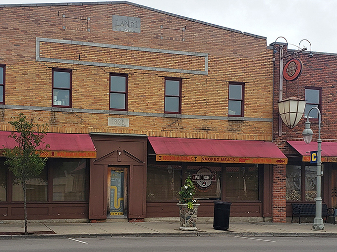 The unassuming brick exterior of Union Woodshop hides a smoky paradise within. Like finding a treasure map in your attic&mdash;the adventure begins here.