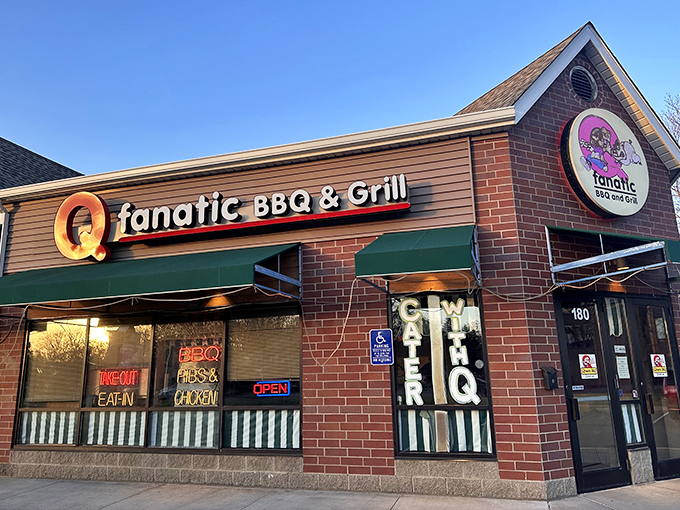 Strip mall treasure hunting at its finest. Q Fanatic's unassuming exterior houses barbecue magic that would make even the most dedicated food pilgrim weep with joy.