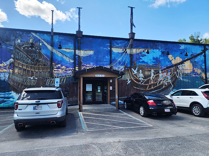 The pirate ship facade isn't just eye-catching&mdash;it's a promise of adventure that Big Hoffa's delivers on with every smoky, delicious bite.