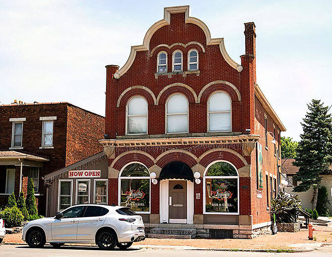 Lupita's historic brick building glows at twilight, like a beacon calling hungry souls home. Those string lights aren't just decoration&mdash;they're a dinner invitation you can't refuse.