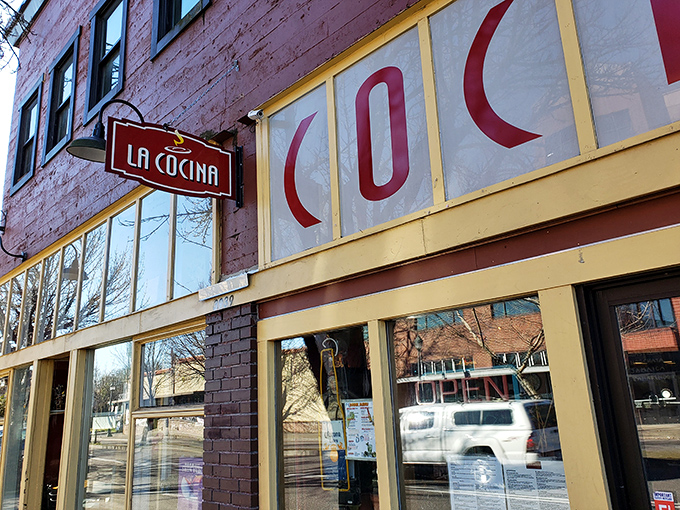 The unassuming exterior of La Cocina belies the flavor explosion waiting inside. Like finding a winning lottery ticket in your jacket pocket. 