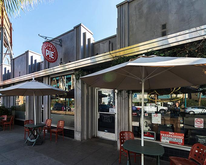 The marquee lights of Republic of Pie announce its presence like a Broadway show that happens to serve dessert. A slice of mid-century charm in modern NoHo.