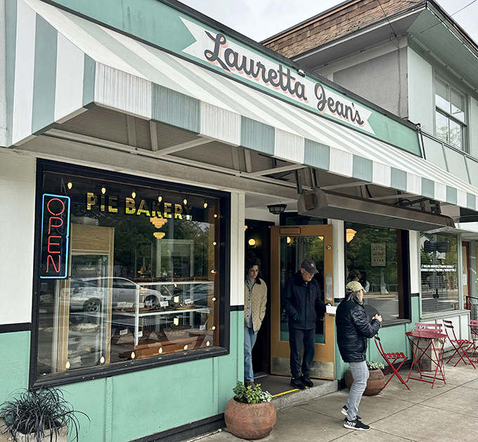 The mint-green facade with classic striped awning beckons pie lovers like a siren song. Portland's Division Street never smelled so good.
