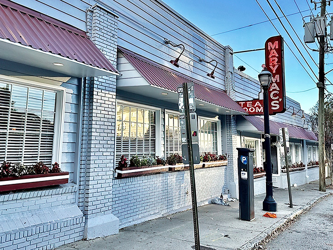 That iconic neon sign beckons like a lighthouse for hungry souls navigating Atlanta's culinary landscape. Southern comfort awaits inside.