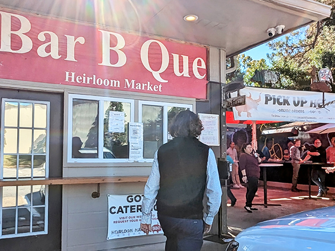 The unassuming storefront belies the culinary treasures within. Like finding a Picasso at a yard sale, this humble exterior hides Atlanta's barbecue royalty.