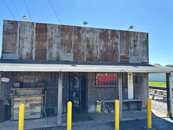 The unassuming exterior of Rusted Silo proves once again that the best BBQ joints often look like they might not pass a building inspection. Delicious treasures await inside. 