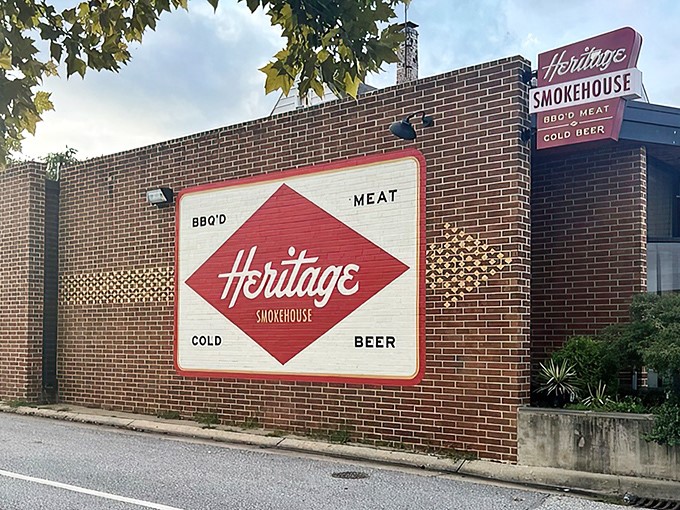 That iconic red diamond sign isn't just branding&mdash;it's a beacon of hope for the barbecue-deprived. "MEAT" and "BEER" might be the two most beautiful words in the English language.