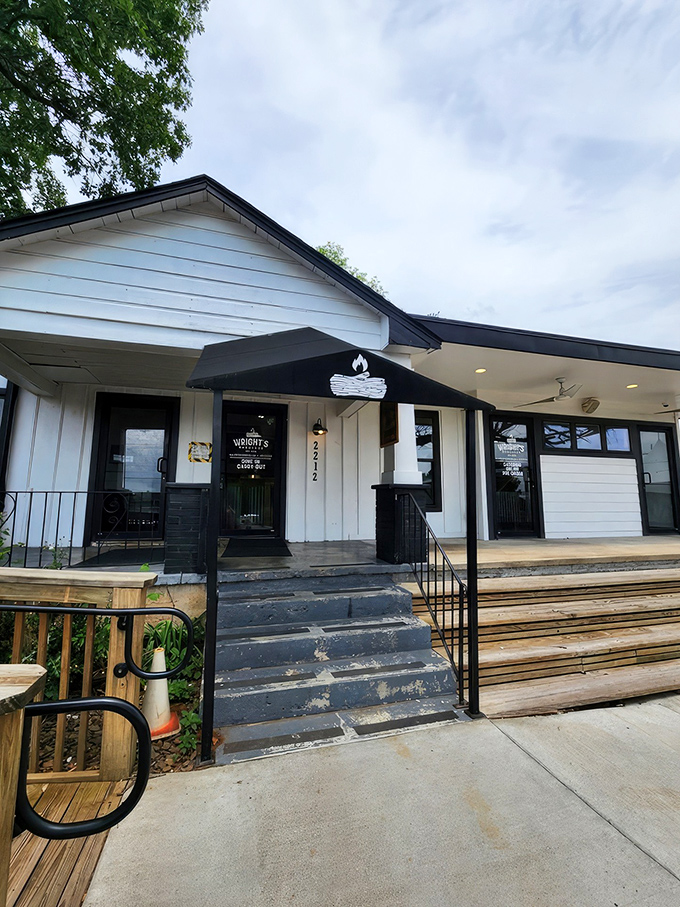 The unassuming white exterior of Wright's Barbecue in Johnson might fool you, but locals know&mdash;barbecue paradise rarely wears fancy clothes.